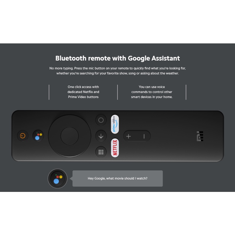 Xiaomi Mi Stick Remote Control For Mi BOX 4S44A4C4X321S Bluetooth ...