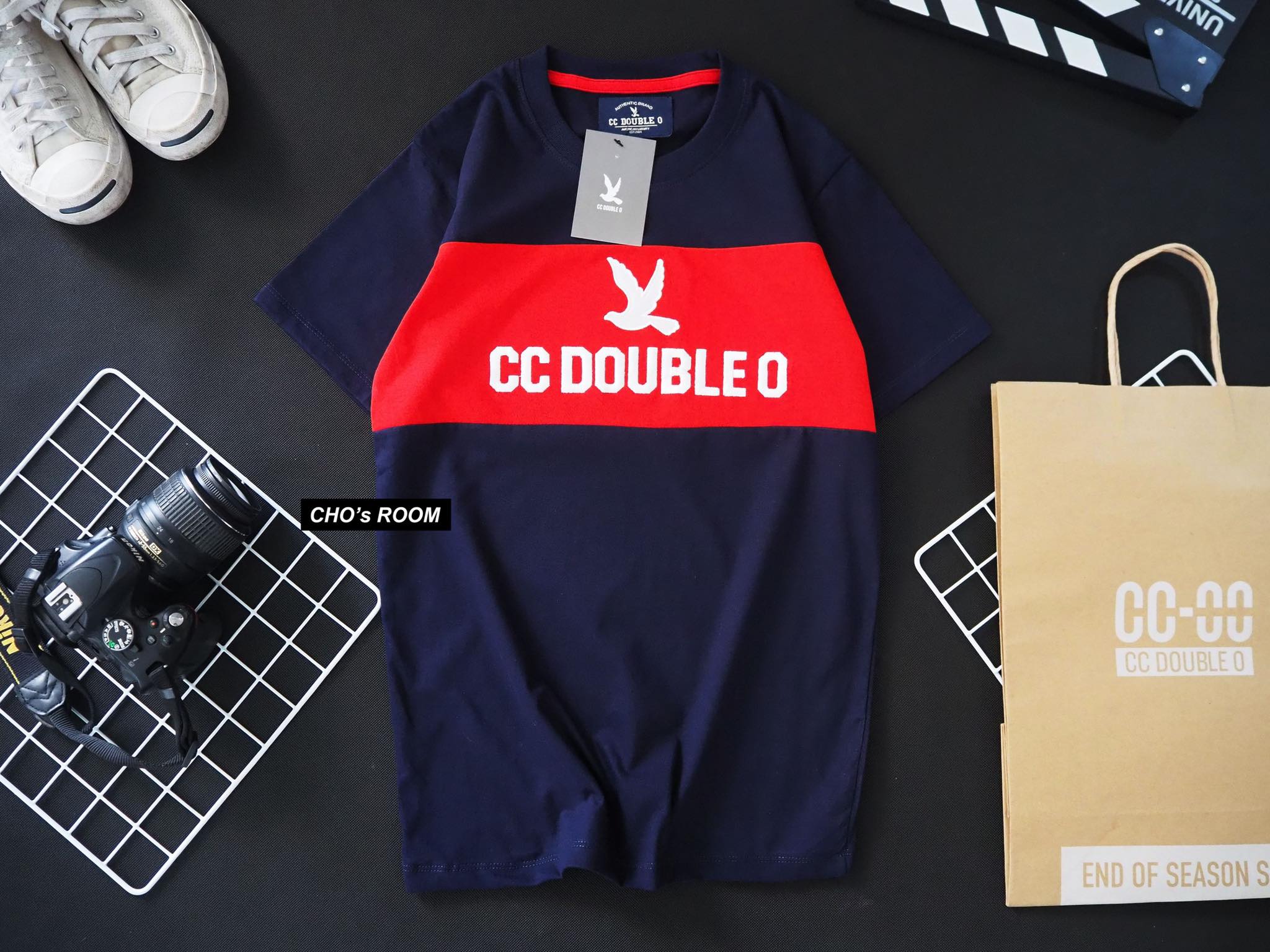 CC Double O ???? ???? เสื้อยืด⚡ซีซีดับเบิ้ลโอ งานตัดต่อ Cotton100% N0 ...