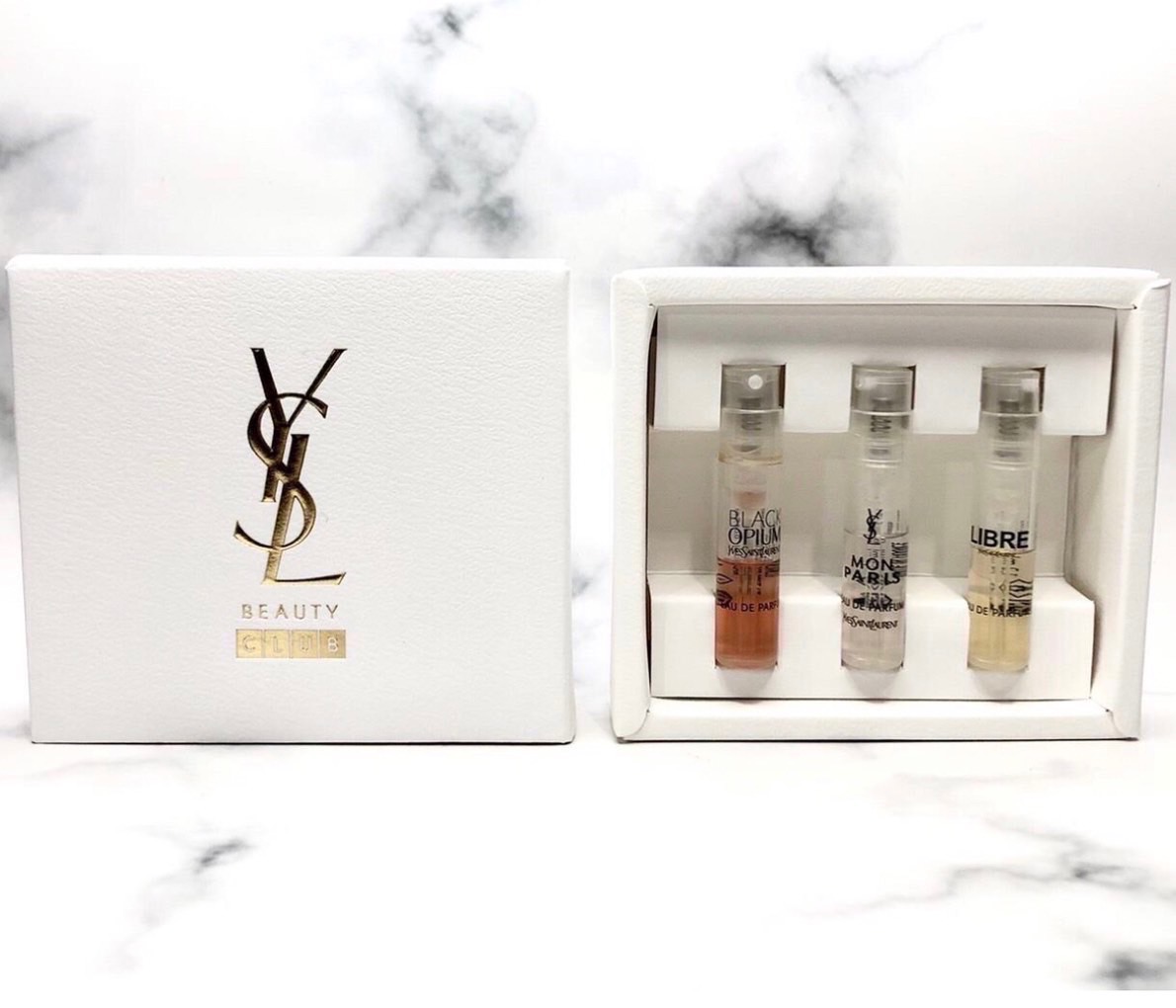 รวมน้ำหอมผู้หญิงขายดีจากบ้านอีฟแซงต์ โรลองต์ Yves Saint Laurent YSL 3 PCS MINI Gift SET WOMEN ...
