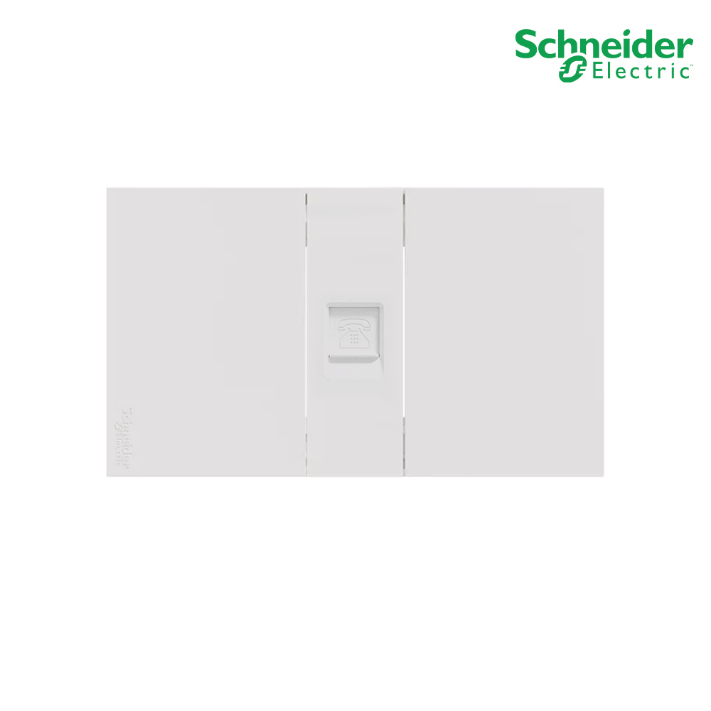 Schneider Electric : ชุดเต้ารับโทรศัพท์ 6 ขา 4 สาย พร้อมฝาครอบ 1 ช่อง ...