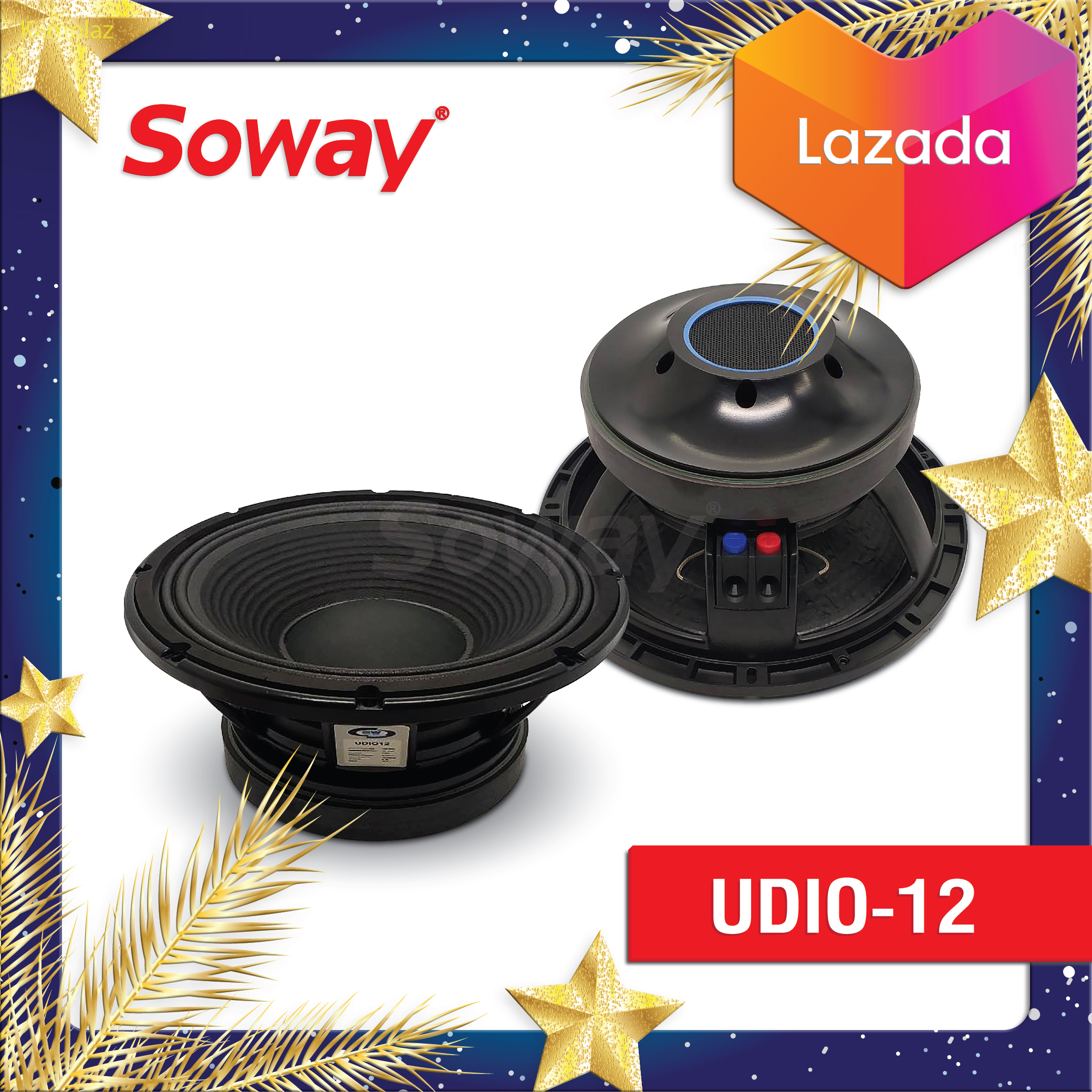 Soway UDIO12 ลำโพงPA ขนาด 12นิ้ว แม่เหล็ก 220x25mm Y30 / Voice 100mm 4 ...