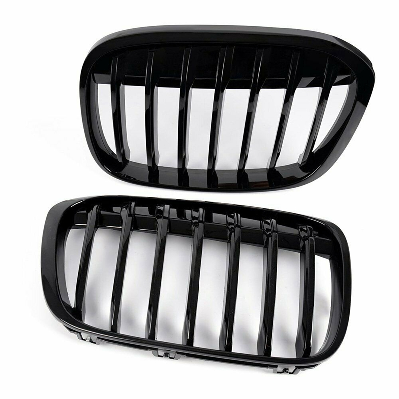 Gloss Black Front Bumper Kidney Grill Grilles for BMW X1 F48 F49 2016 ...