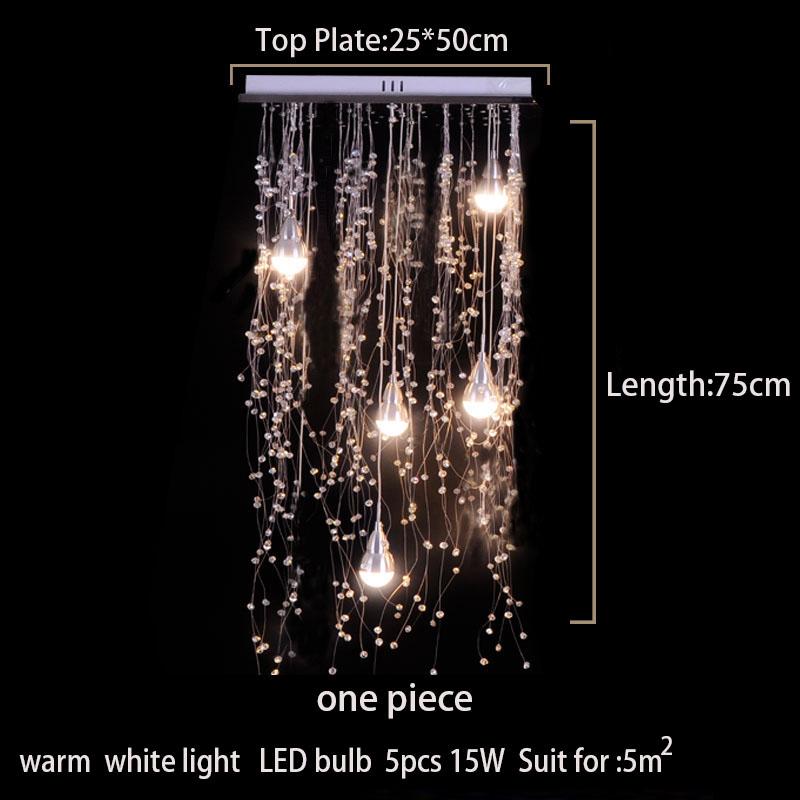 Crystal Ceiling Lights Indoor Lighting LED Modern Led Meteor Rain ...
