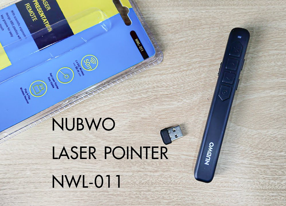 พอยเตอร์ รีโมทพรีเซนต์ไร้สาย NUBWO รุ่น NWL-009 / NWL-011 Laser Pointer - 3WPP - ThaiPick