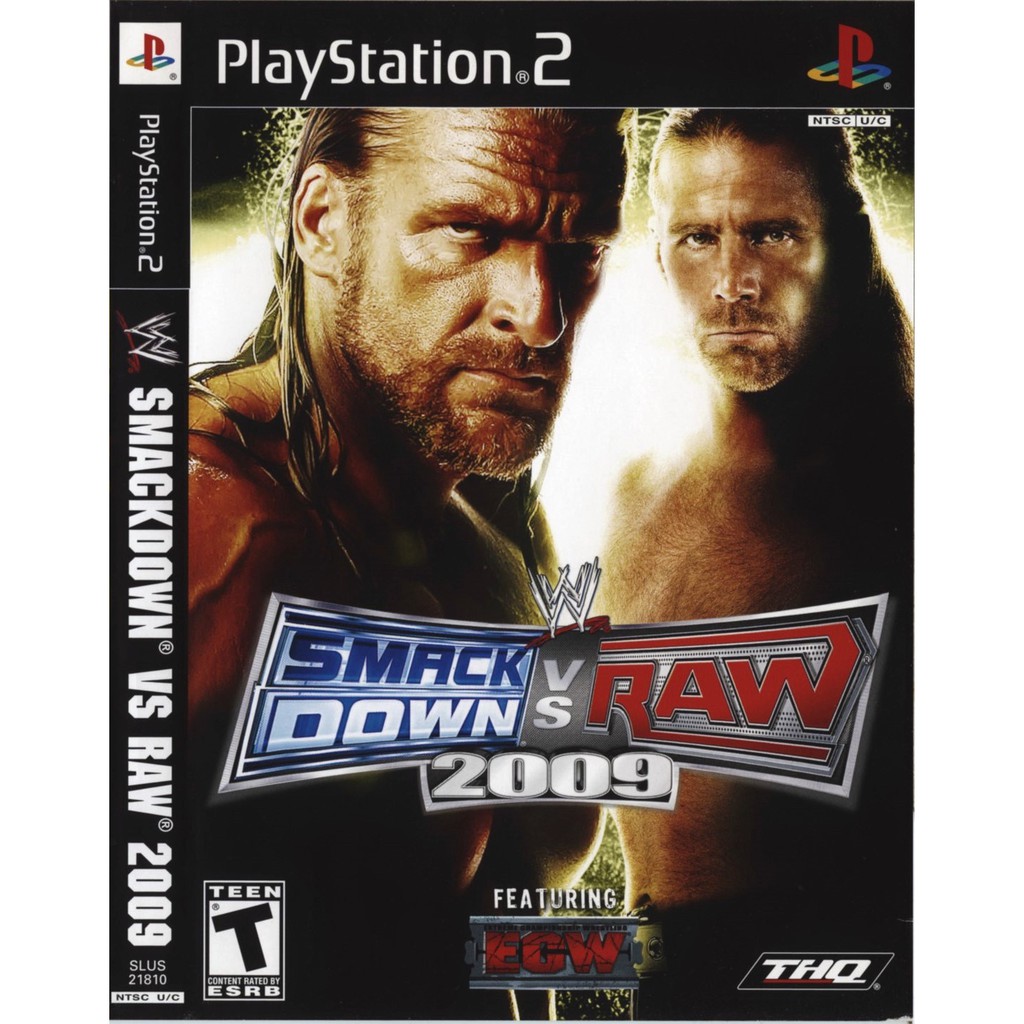แผ่นเกมส์ WWE SMACK DOWN VS RAW 2009 PS2 Playstation 2 คุณภาพสูง ราคา ...