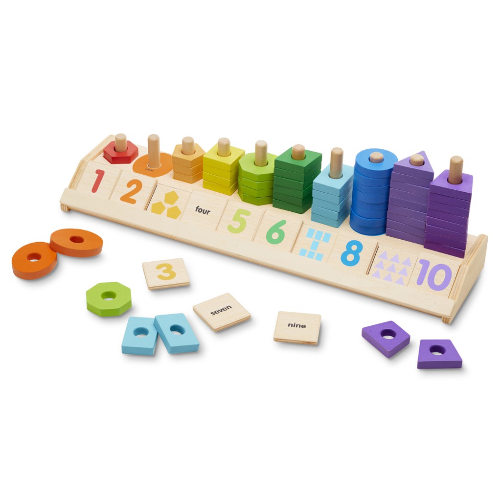 Melissa & Doug Counting Shape Stacker | Lazada.co.th