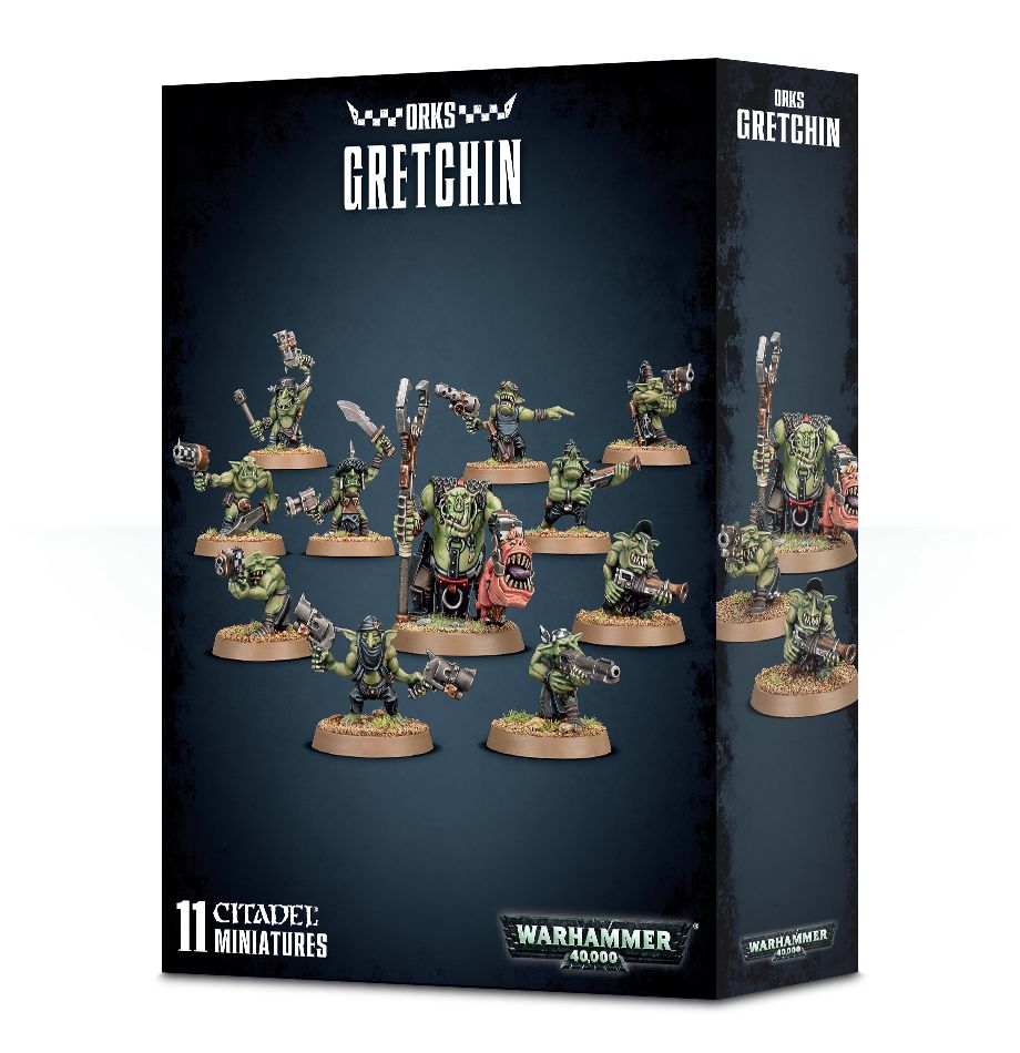 BSFพร้อมส่ง Warhammer 40K ORKS RUNTHERD AND GRETCHIN โมเดลเกมสนามจำลอง ...