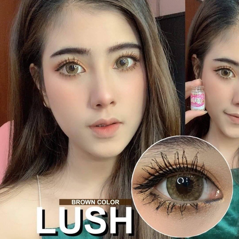 มีค่าสายตา ???? Wink Lush Janis Gray Brown บิ๊กอาย สุดปัง คอนแทคเลนส์ ...