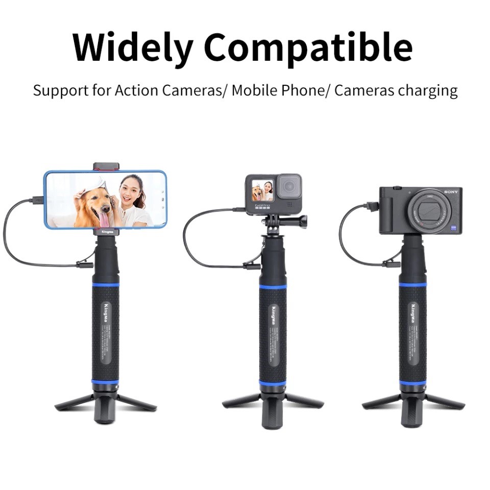 KingMa 10000mAH Power Bank Battery Hand Grip Selfie stick สำหรับ GoPro ...