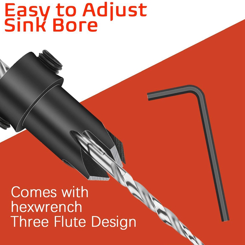 Drill Bits 11 Pieces 4, 6, 8, 10, 12 Sets of 1/4-Inch Tapered High ...