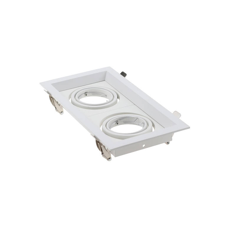 Square Embedded Halogen Bulb Light Fittings Holder Led MR16 GU10 ...