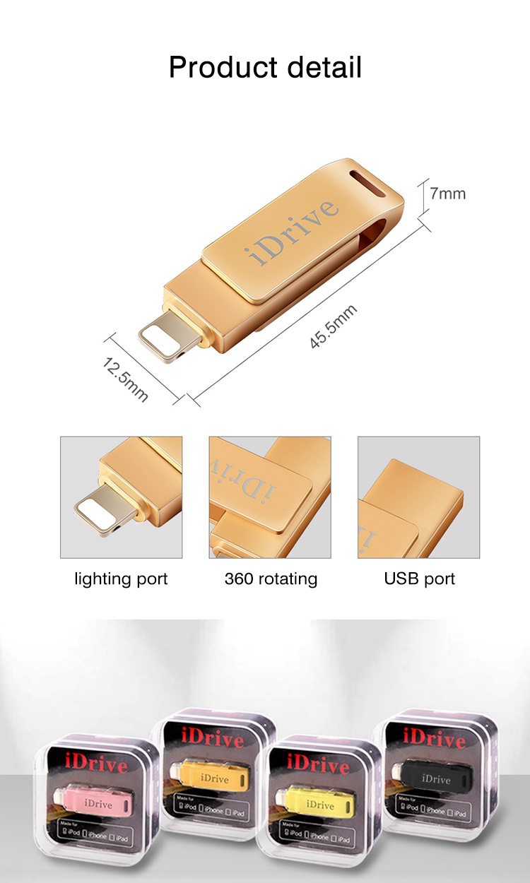 iDrive iDiskk Pro (ของแท้) LX-811 128GB Class10 แฟลชไดร์ฟสำรองข้อมูล ...