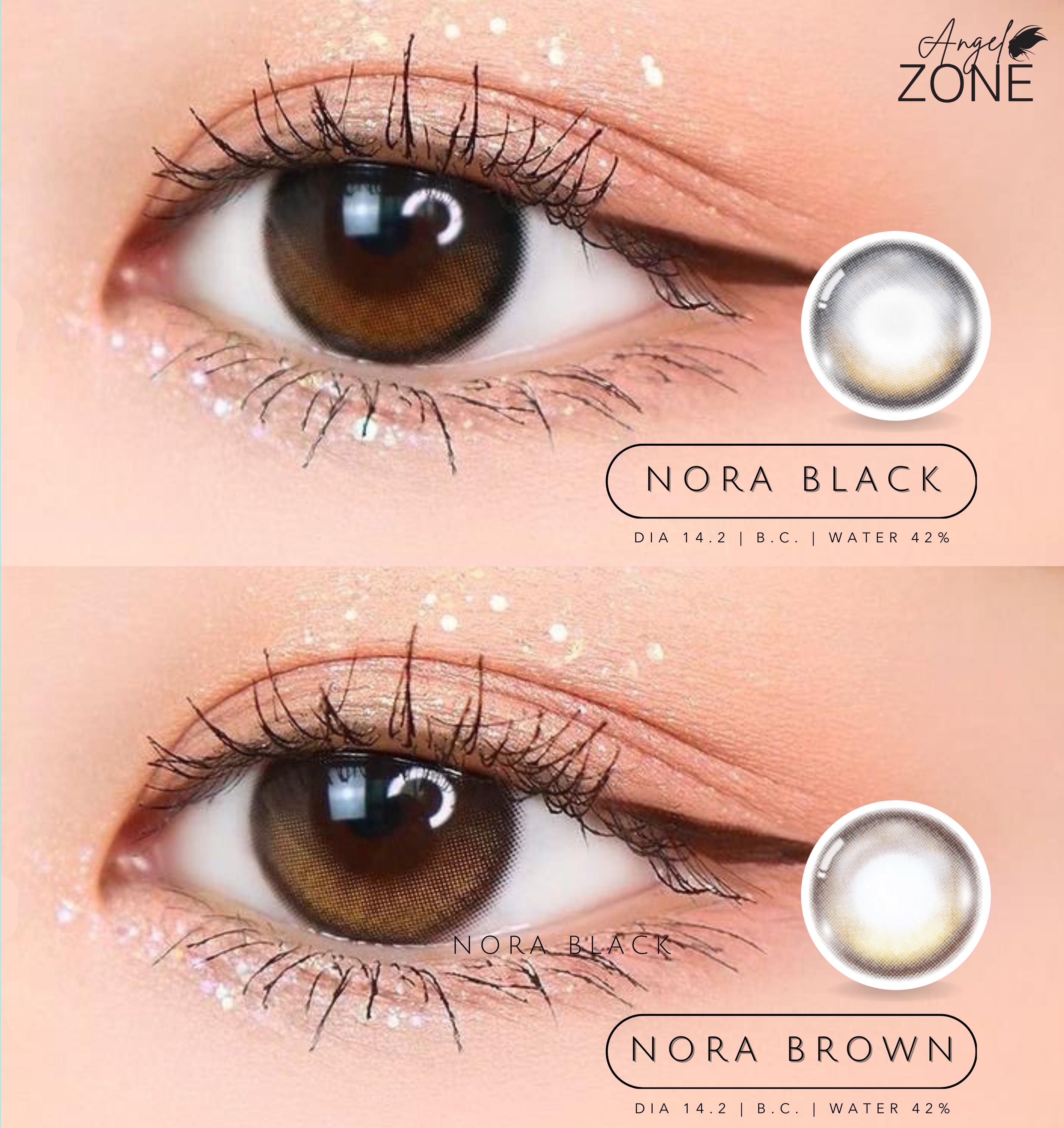 คอนแทคเลนส์ Angelzone รุ่น Nora แบรนด์ Angelzone Contactlens ...