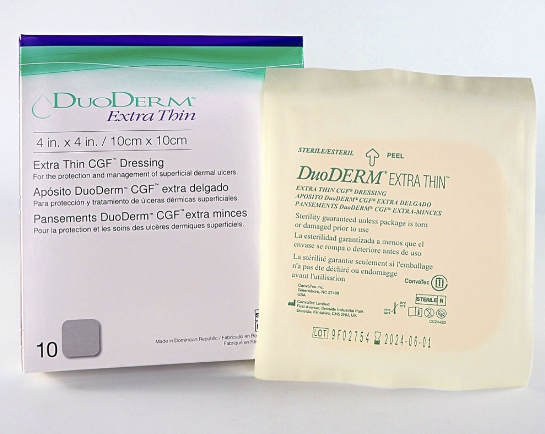 (ราคา 1 แผ่น) ดูโอเดิร์ม Duoderm Extra Thin แผ่นแปะแผลกดทับรุ่นบาง ...