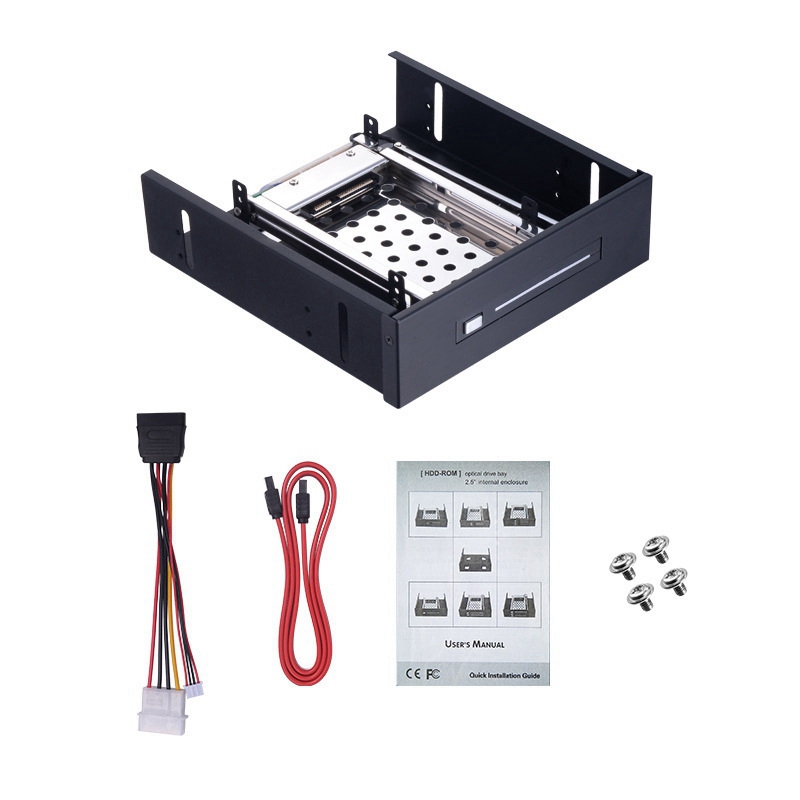 HDD SSD 5.25 Inch Optical Drive Panel Compatible 2.5-Inch SATAIII 7-9 ...