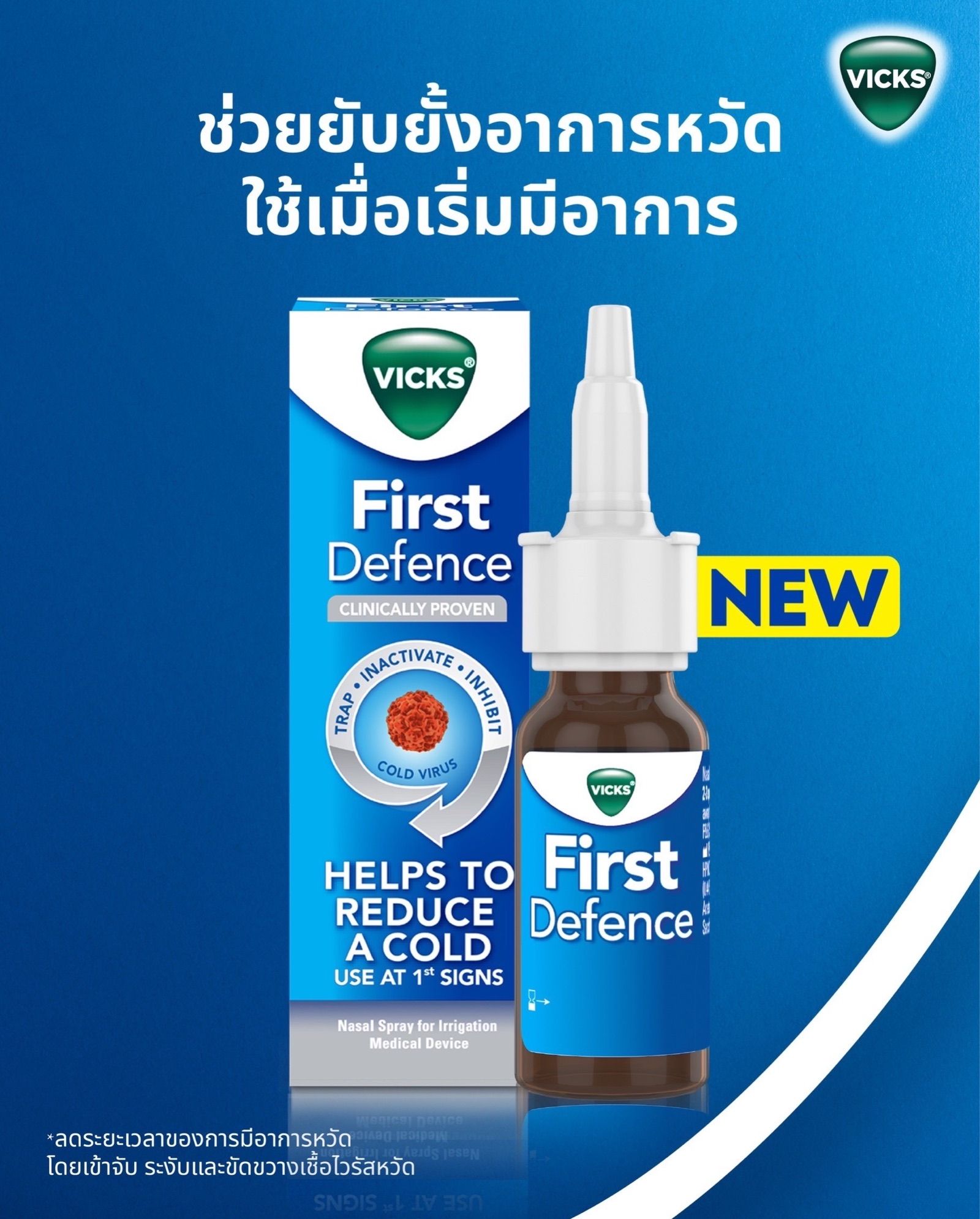 พร้อมส่ง Vicks First Defence Nasal Spray 15 ml วิคส์ สเปรย์พ่นจมูก แก้ ...