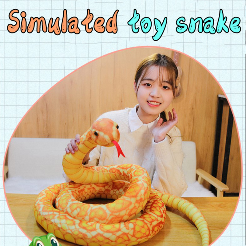 【Big Promotion】 Snake Plush Toy Soft Snake Whole Person Spoof Scary ...