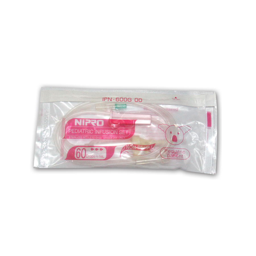 Nipro I.V. Administration Infusion Set นิโปร สายน้ำเกลือ เด็ก ผู้ใหญ่ 1 ...