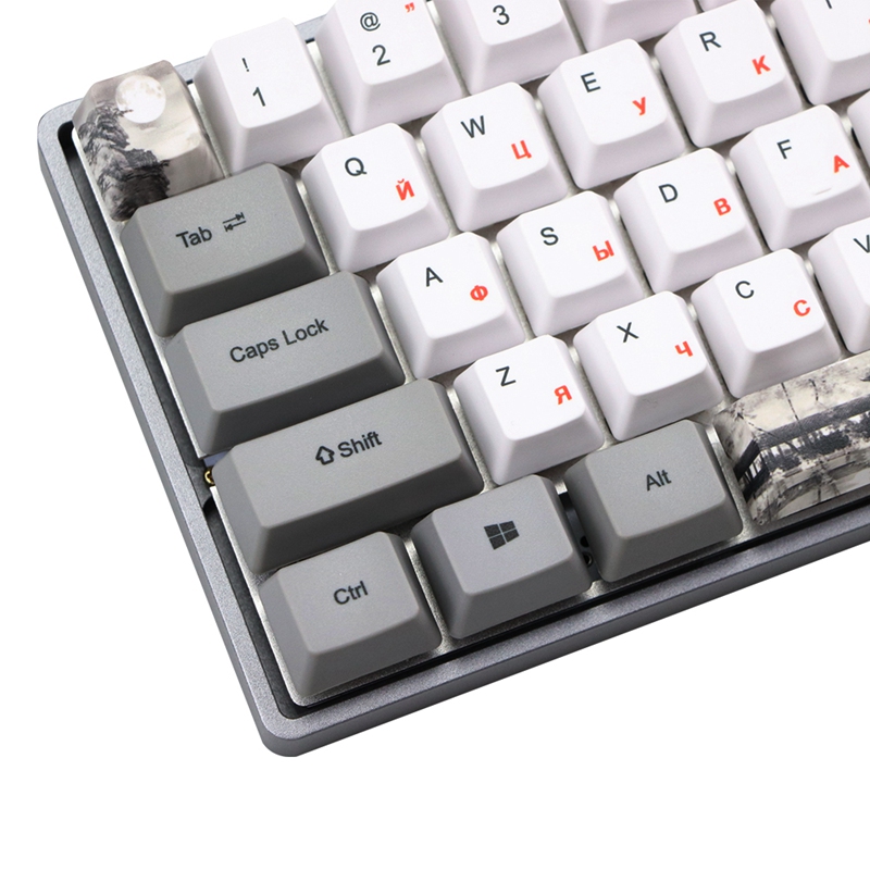 Russian Character Dye Subbed PBT Keycap Set Mechanical Keyboard Keycaps ...