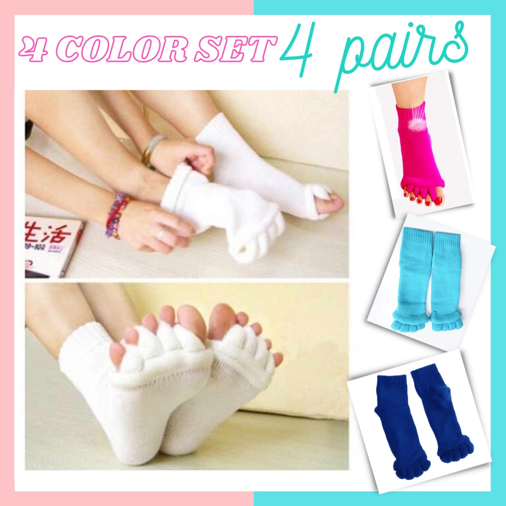 หลับสบายถุงเท้าใส่นอน นวดเท้า แบบแยกนิ้ว Massage Socks Sleeping Socks 1 ...