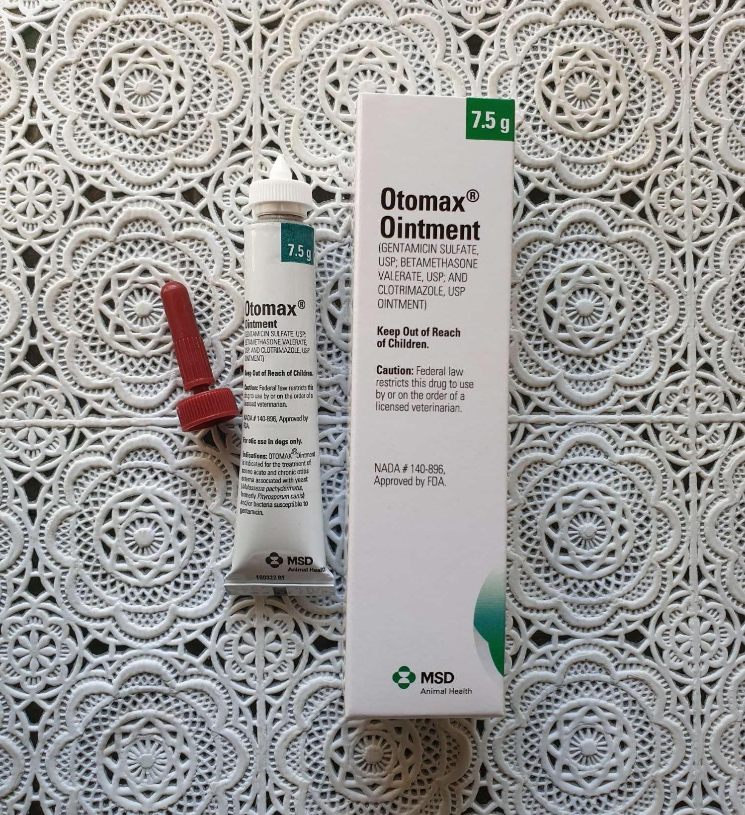 Otomax ointment 7.5 g รักษาหูอักเสบติดเชื้อMSD - nine9pet - ThaiPick