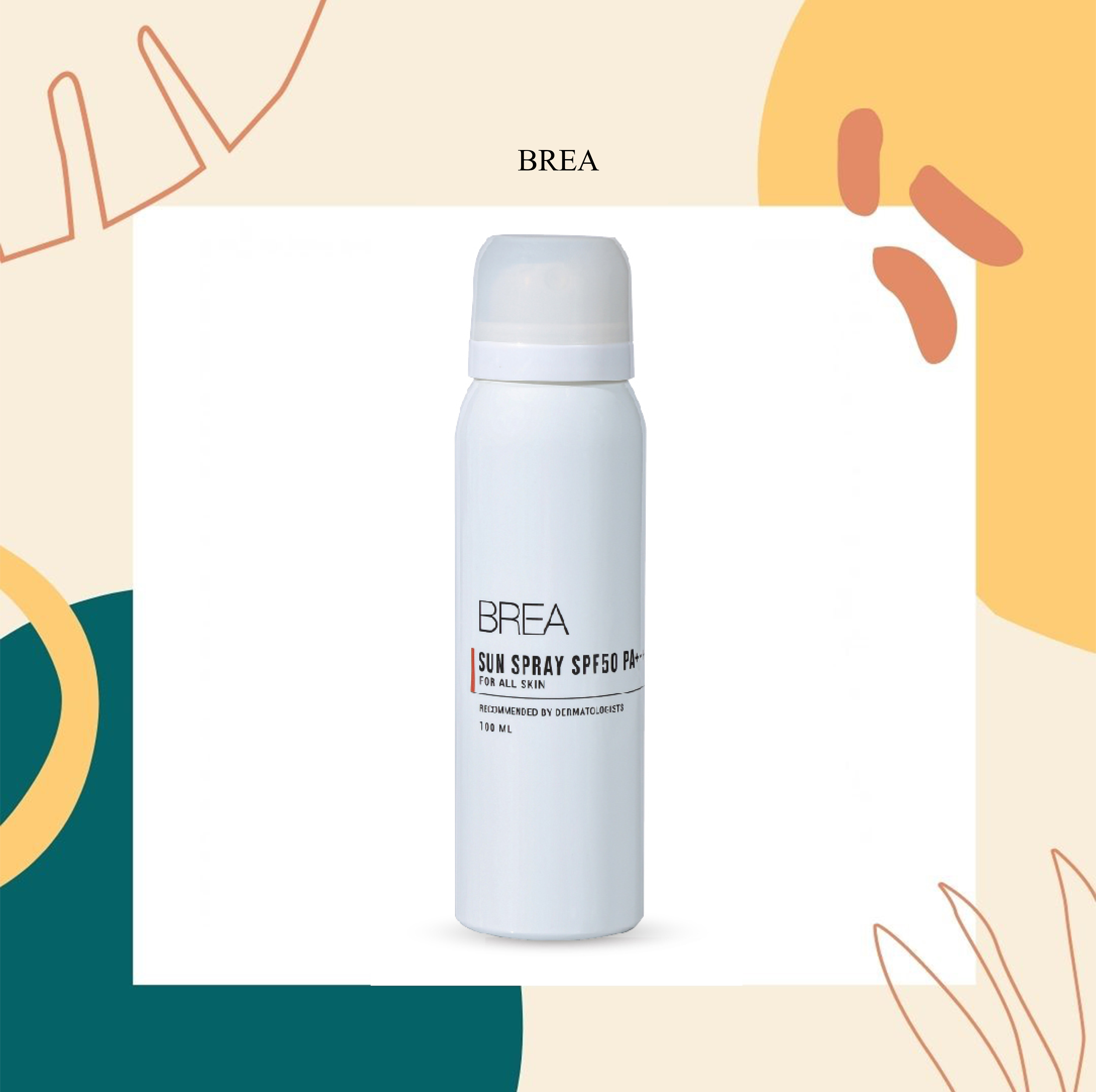 BREA SUN SPRAY SPF50 PA++ สเปรย์กันแดด บางเบา ไม่เป็นคราบ กันน้ำ กัน ...