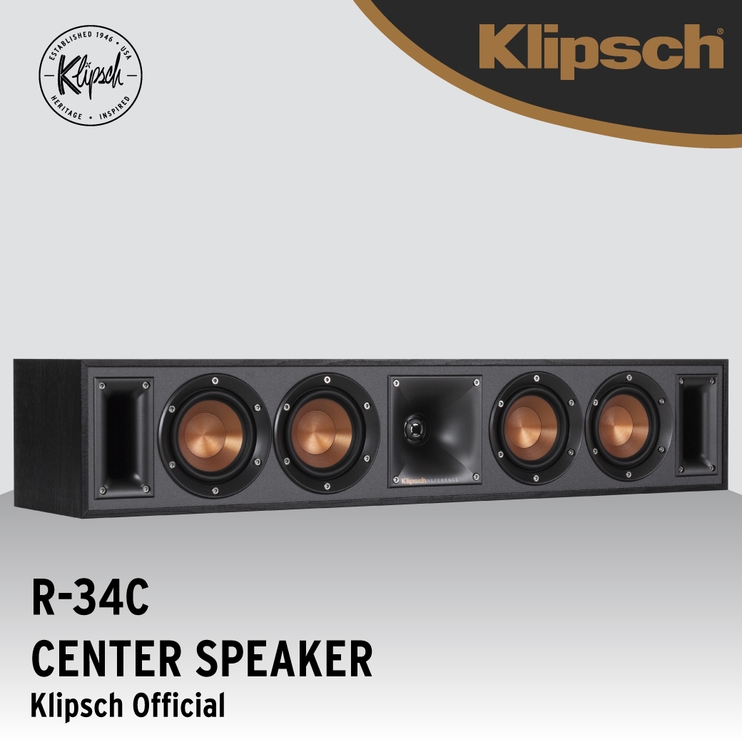 Klipsch Reference R-52C 2-Way Center Channel Speaker รับประกัน 1 ปี ...
