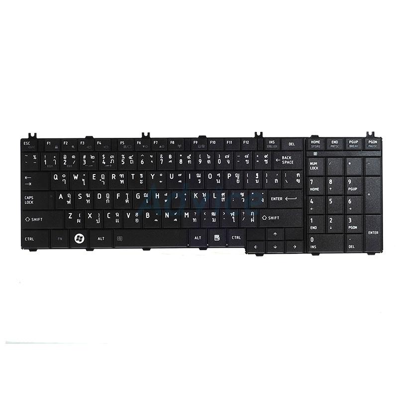 Keyboard TOSHIBA C655 (Black) PartNB (สกรีนไทย-อังกฤษ) | Lazada.co.th