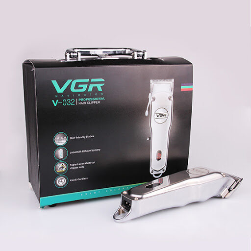 VGR v-032 ปัตตาเลี่ยนอลูมิเนียมทั้งตัว พร้อมกระเป๋าสวยงามคุณภาพสูง น้ำหนักดี ทำให้การตัดผมง่าย ...