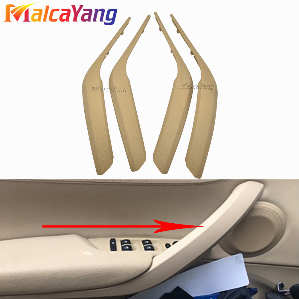 ชุดภายในรถมือจับประตูด้านในที่เท้าแขนแผงดึงแผ่นปิดสำหรับ Bmw X1 E84 ...