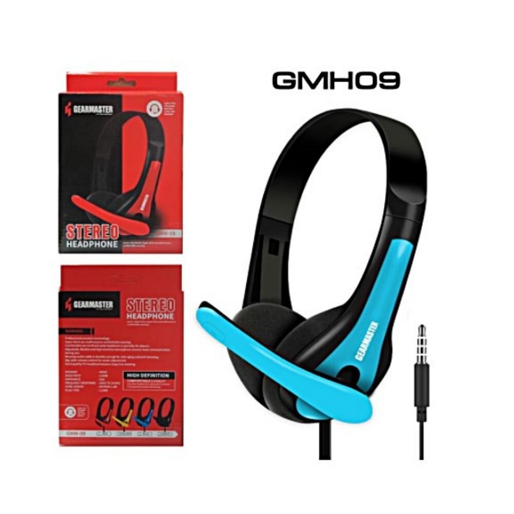 GEARMASTER GMH-09 BLUE GAMING HEADPHONE รับประกัน 1ปี - IT MALL. - ThaiPick