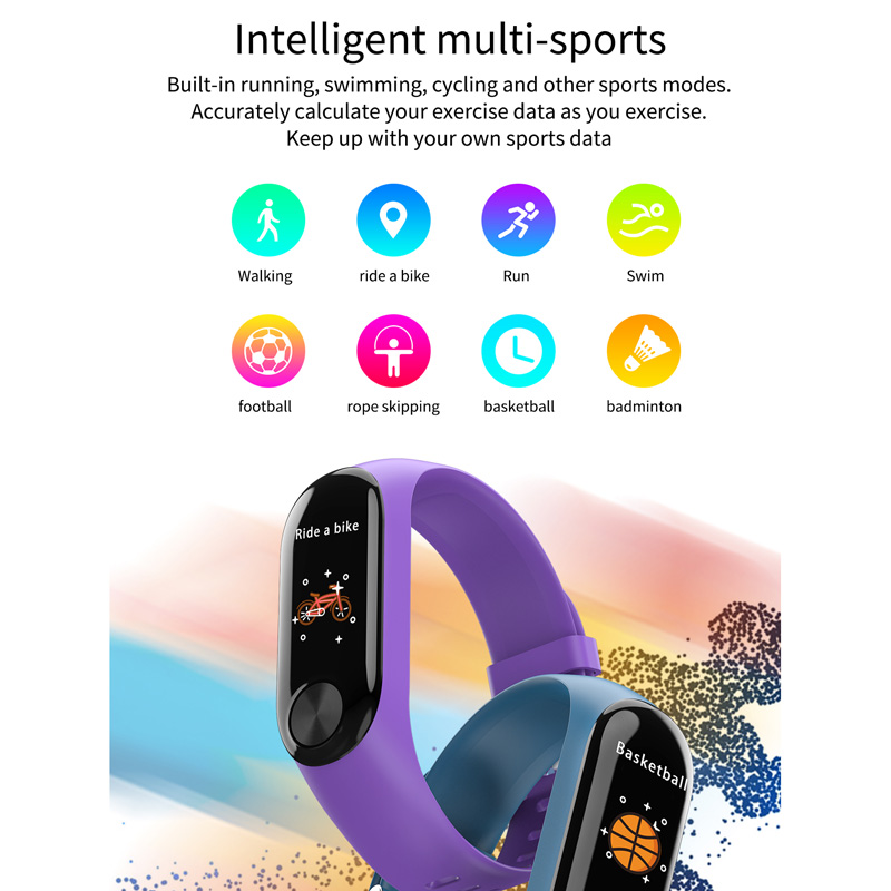 2021 Smart Bracelet Wristband Stepcounter App Gps Trajectory Sports Monitor Fitness Tracker