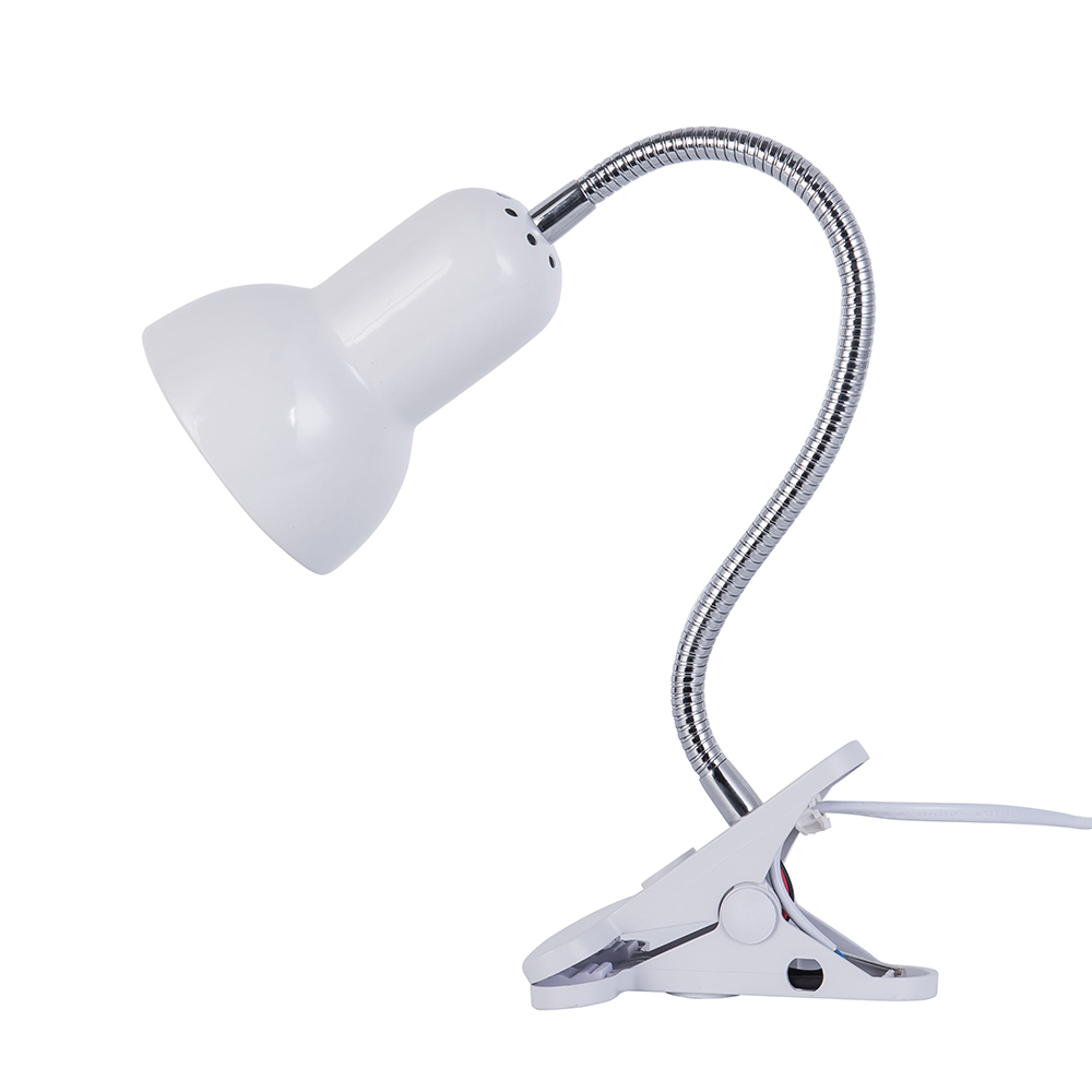 Clip LED Desk lamp with bendable Flexible Reading Book lights Table ...
