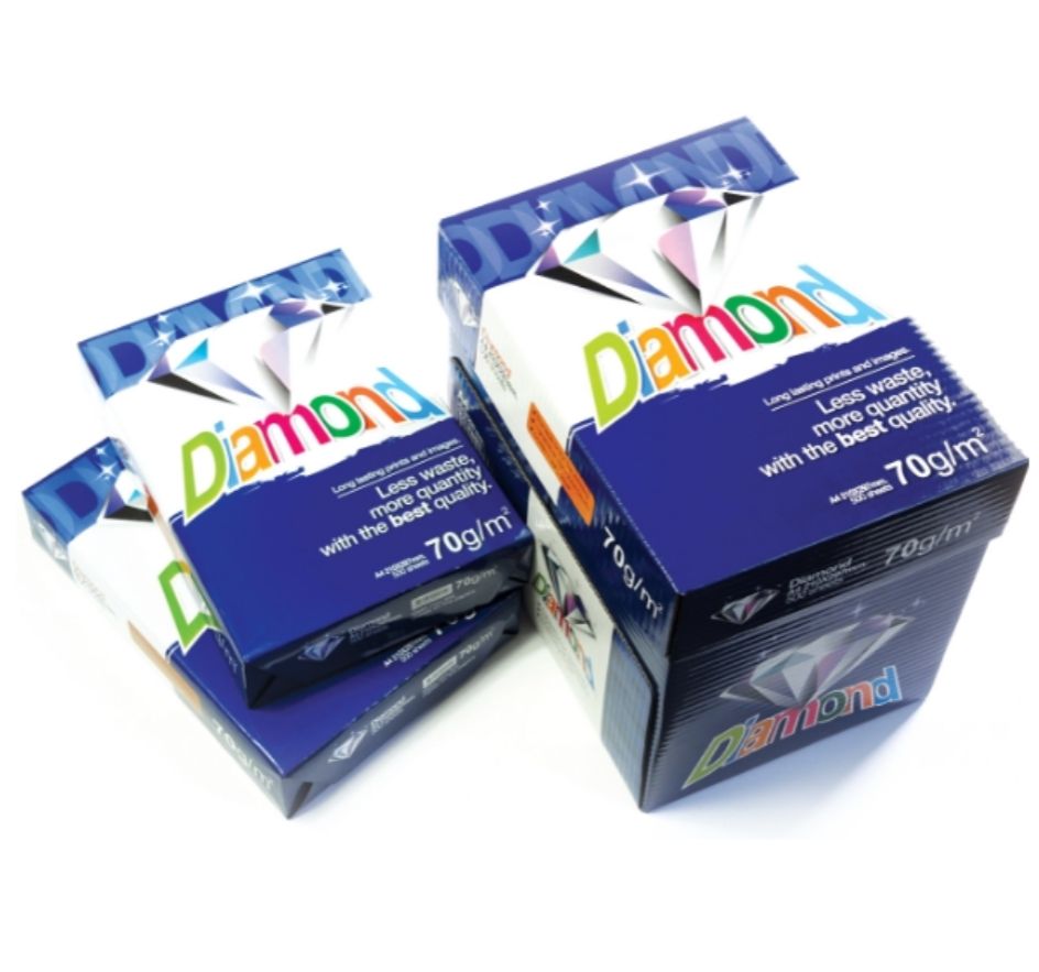 Diamond A4 70g. กระดาษถ่ายเอกสาร A4 หนา 70 แกรม (รีม 500 แผ่น) | Lazada ...