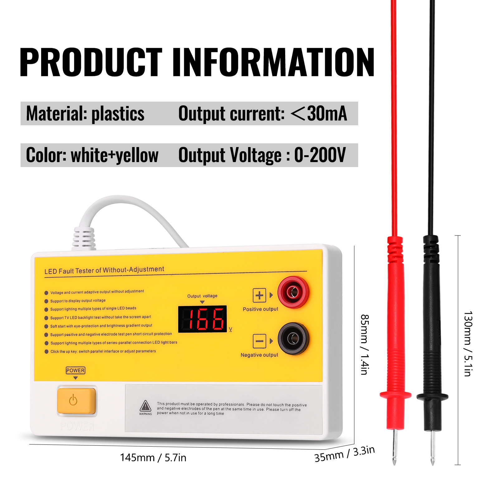 LED Lamp TV Backlight Tester Multipurpose LED Strips Beads Test Tool ...
