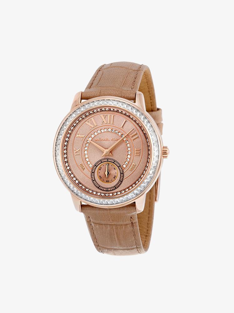 นาฬิกาข้อมือผู้หญิง Michael Kors Black Dial Rose Gold Color Watch รุ่น ...
