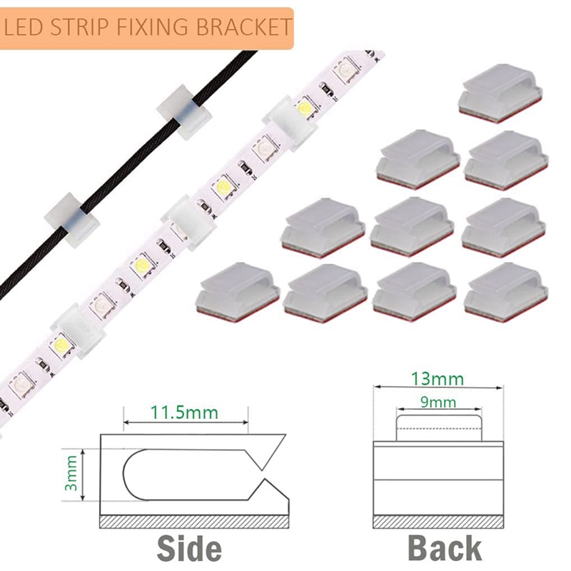 LED Strip Connector Kit 4-Pin Connector 10 mm Solderless Connector ...