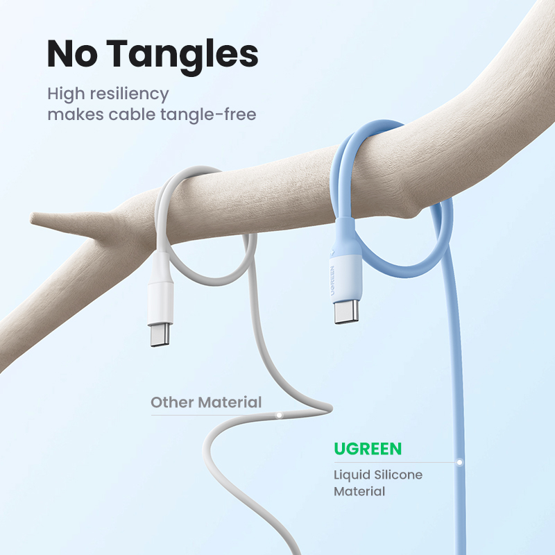 UGREEN 60W USB-C Fast Charging Cable for iPhone 15 Series MacBook iPad Samsung S24 S23 iPad Pro ...