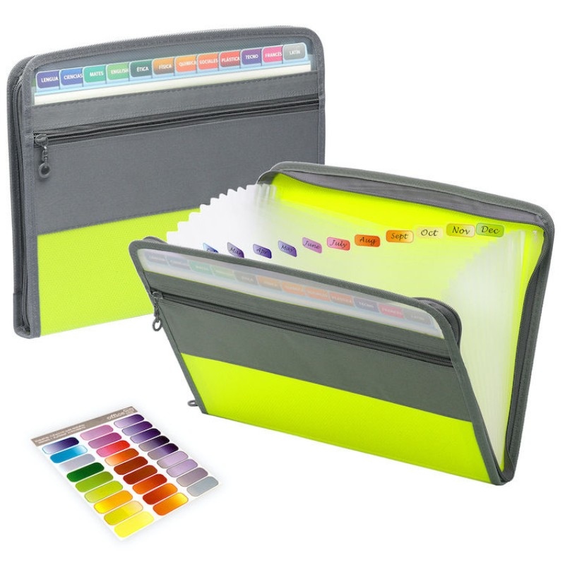 A4 Multi layer Expanding Organ Bag Folders For Documents Organizer ...