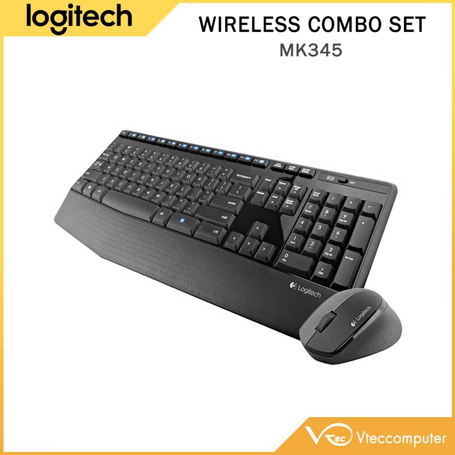 Logitech Wireless Combo Set (MK345) ชุดคีย์บอร์ดและเมาส์ไร้สาย Keyboard ...