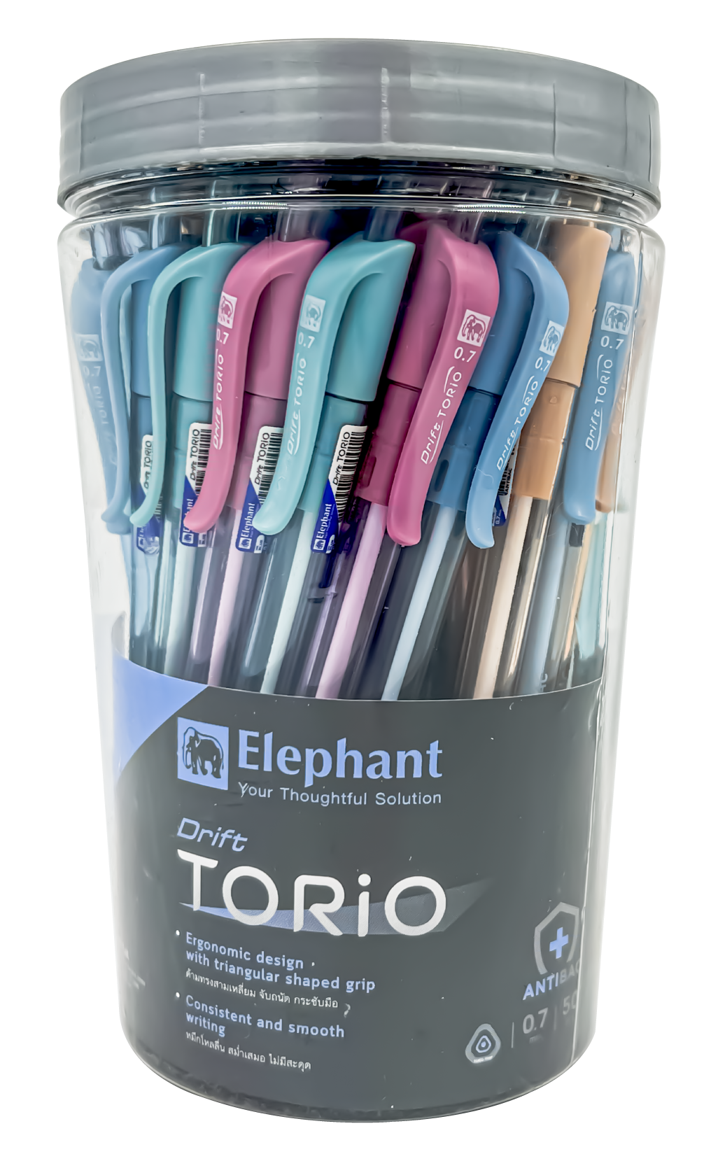 Elephant ปากกา ปากกาลูกลื่น ตราช้าง รุ่น Drift TORIO หัวปากกา 0.7 mm ...
