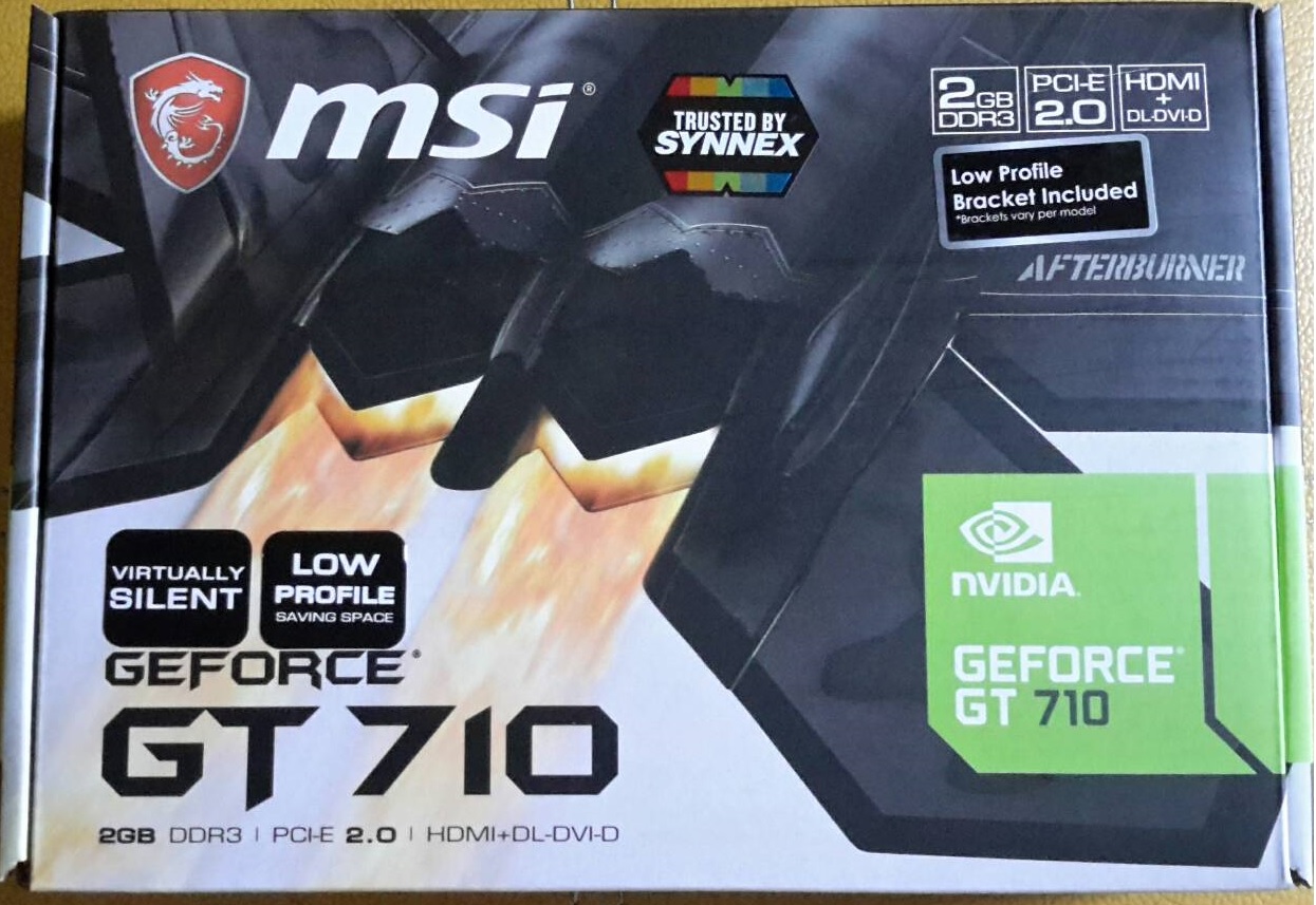VGA (การ์ดแสดงผล) MSI GT 710 2GB 2GD3 Fan,DL,DVI,HDMI,VGA - maew123 ...