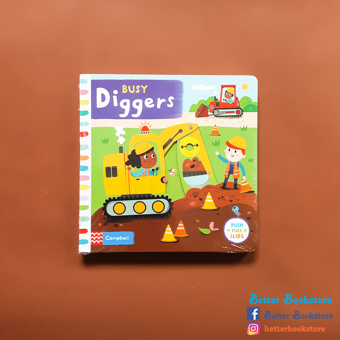 Busy: Diggers 🚜 หนังสือเด็กบอร์ดบุ๊ค พร้อมกิจกรรม ภาษาอังกฤษ | Lazada.co.th
