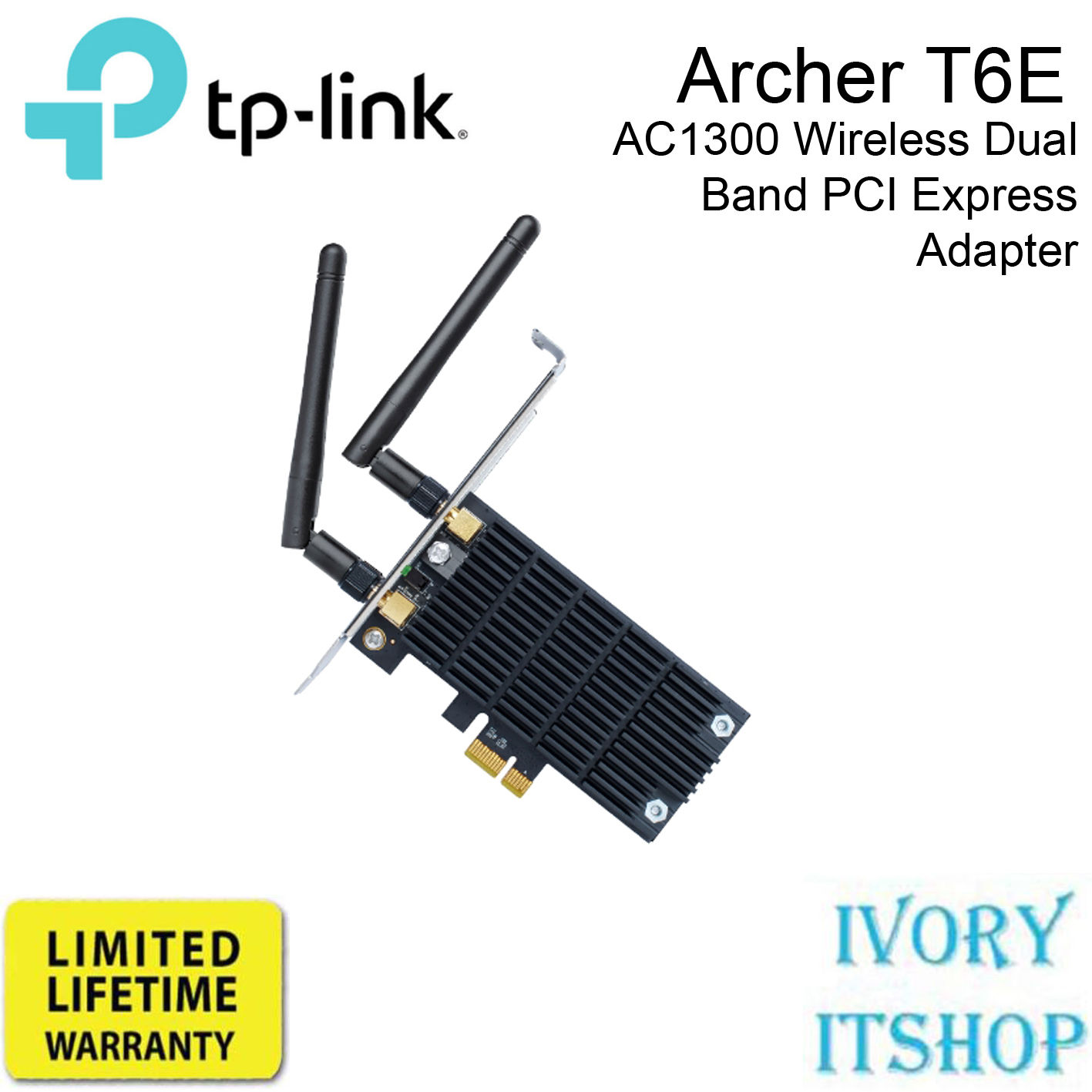 TP-Link Archer T6E AC1300 Wireless Dual Band PCI Express Adapter ...