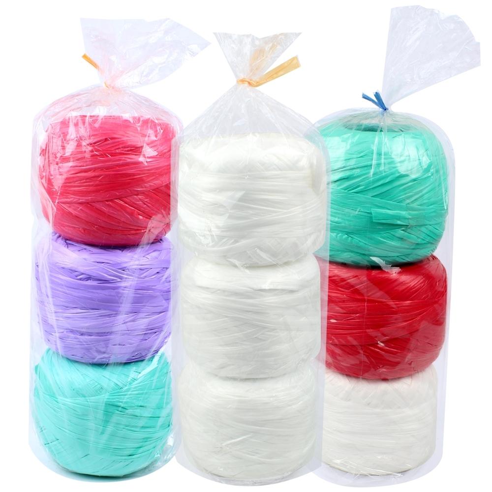 เชือกพลาสติก 3 ม้วน เชือกพลาสติกม้วน1กก คละสี รุ่น Bull-String-05a-Serm ...