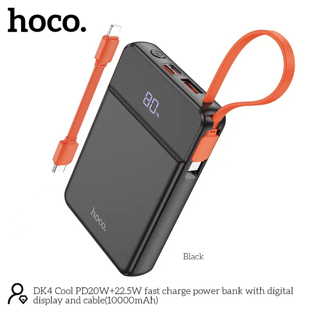 สินค้าใหม่!! มี มอก. Hoco รุ่น DK4 Powerbank 10000mAh แบตสำรอง ชาร์จ ...