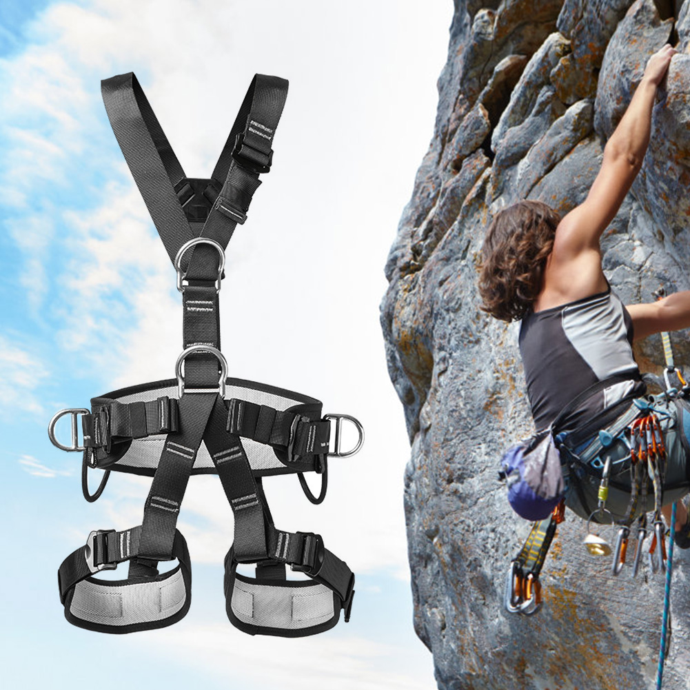 Outdoor Mountaineering Climbing Full Body Safety Belt Aerial Work ...