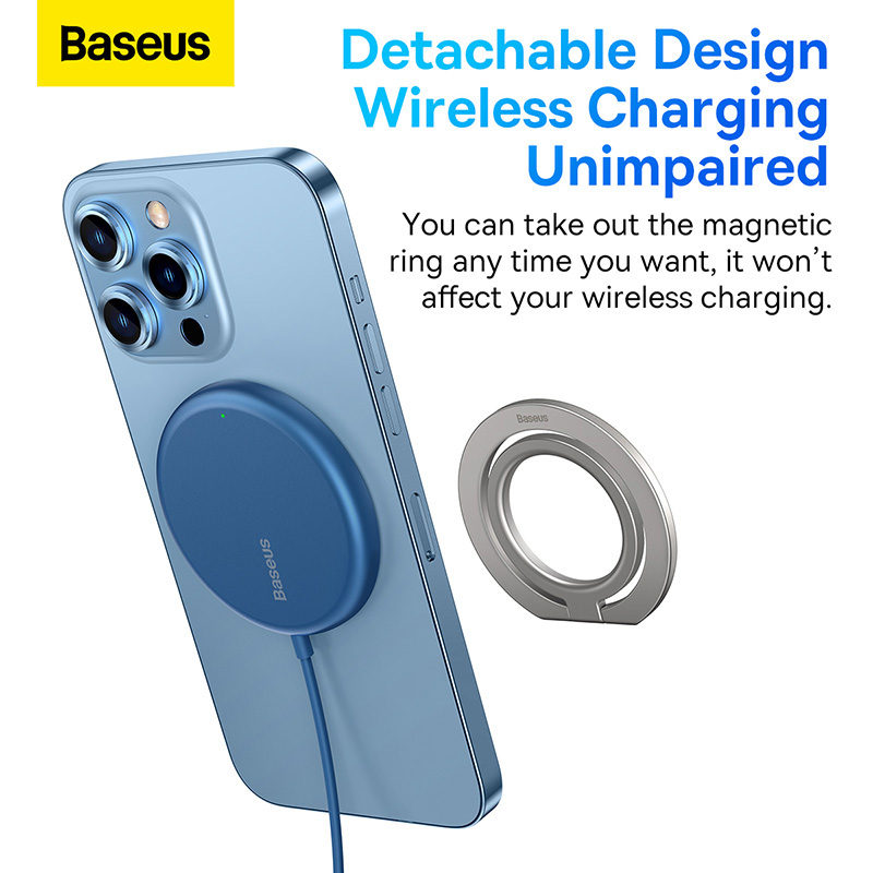 Baseus Metal Magnetic Sticker Plate Ring Phone Holder Iron Sheet Magnet ...