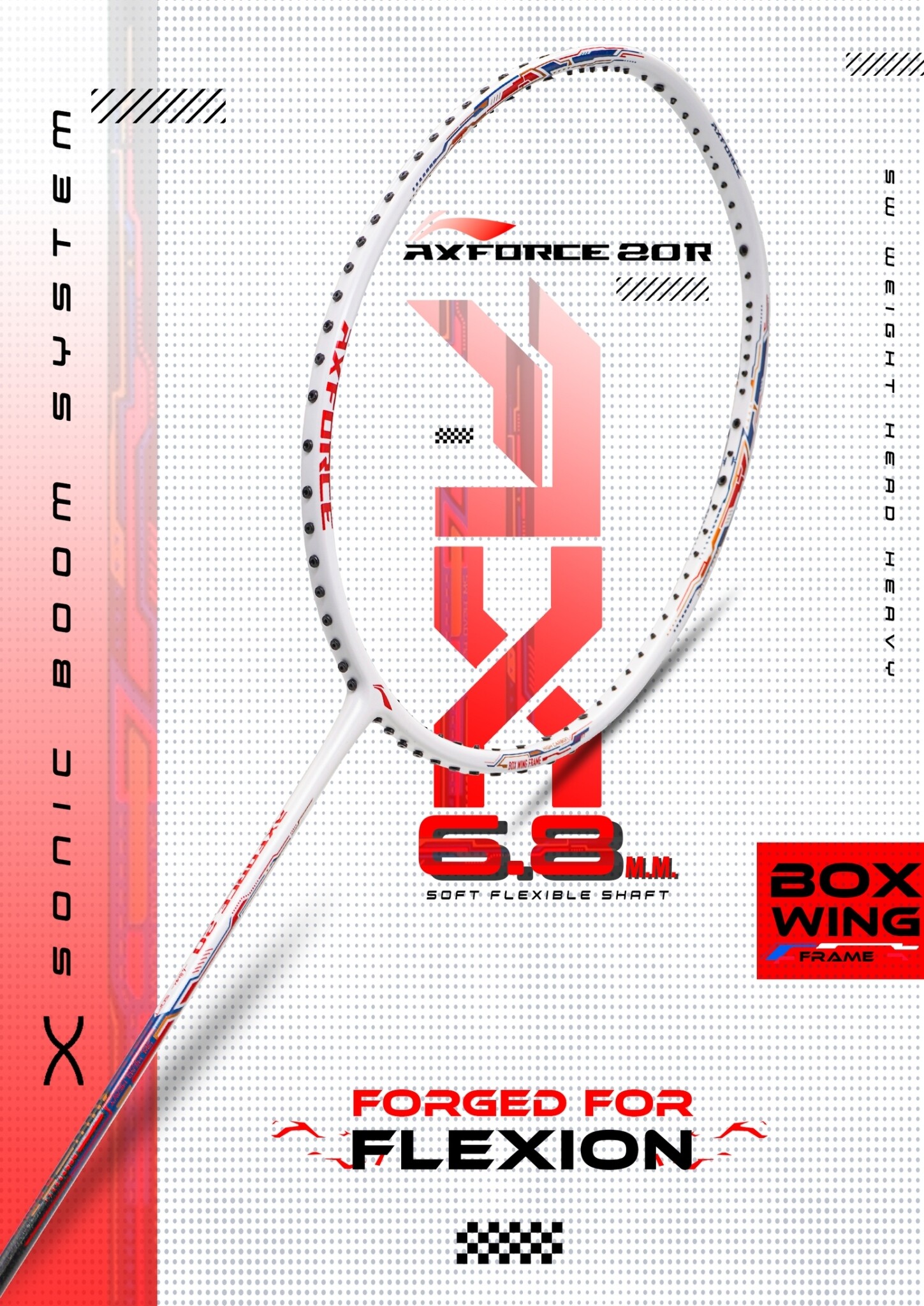 LI-NING ไม้แบดมินตัน รุ่น AXFORCE 20 R Series 4U แถมซองพันด้ามเอ็น N9 ...