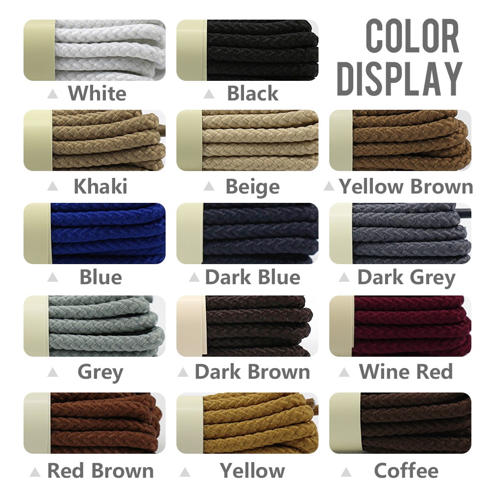 2 Pair High Top Outdoor Walking Hiking Boot Laces Bootlaces Sneaker ...